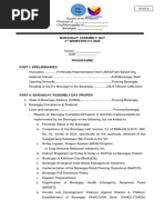Programme - Barangay Assembly 2024 | PDF