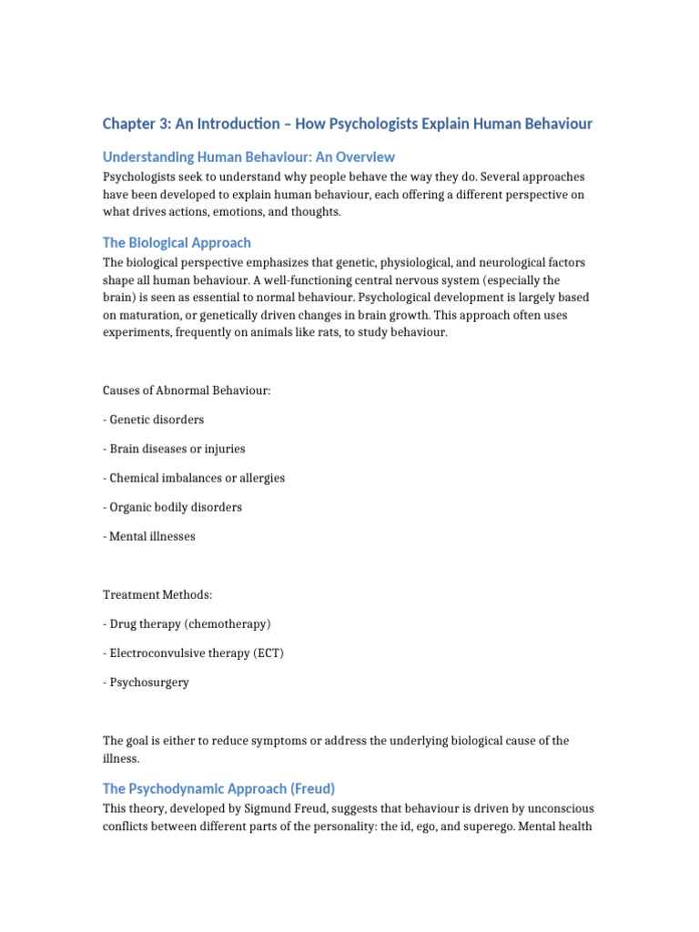 Chapter 3 Psychology Summary | PDF | Cerebral Cortex | Cerebellum