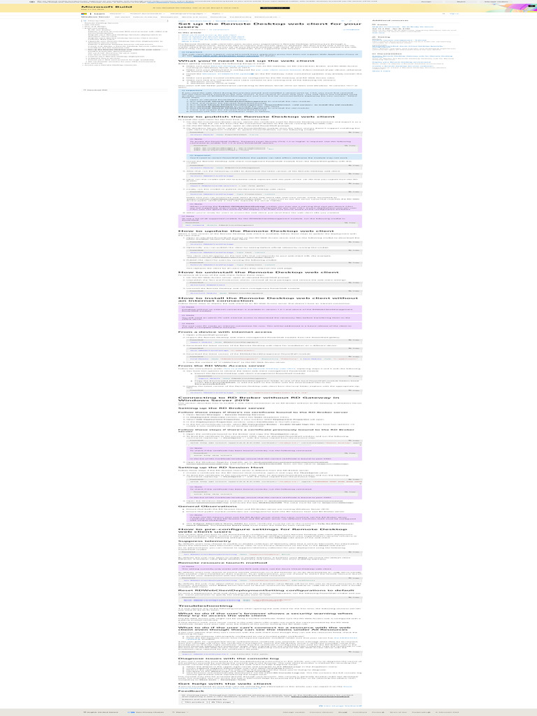 Set Up The Remote Desktop Web Client For Your Users - Microsoft Learn ...