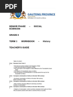 Grade 8 History: Term 3 Workbook Guide | PDF | Colonialism