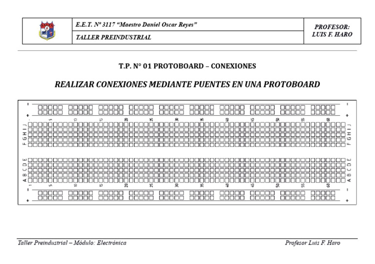 01 - Protoboard Conexiones | PDF