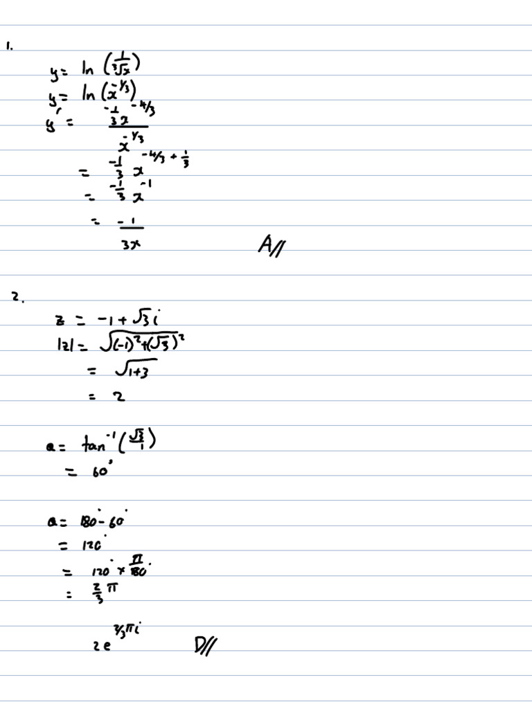 Cape Math U2 Paper 1 Solutions 2023 | PDF