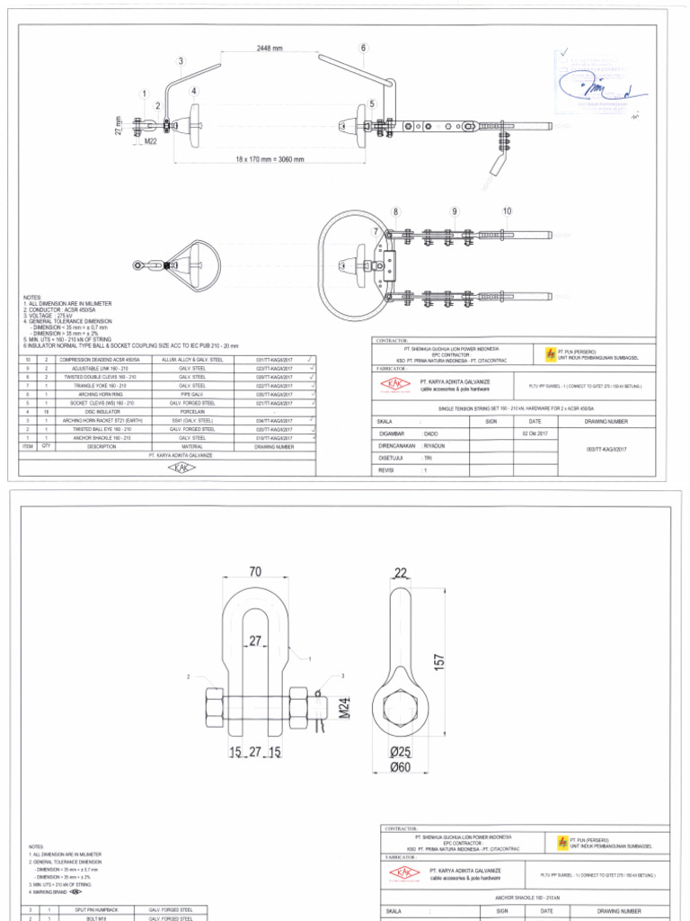 Double Tension Stringset 275 KV | PDF