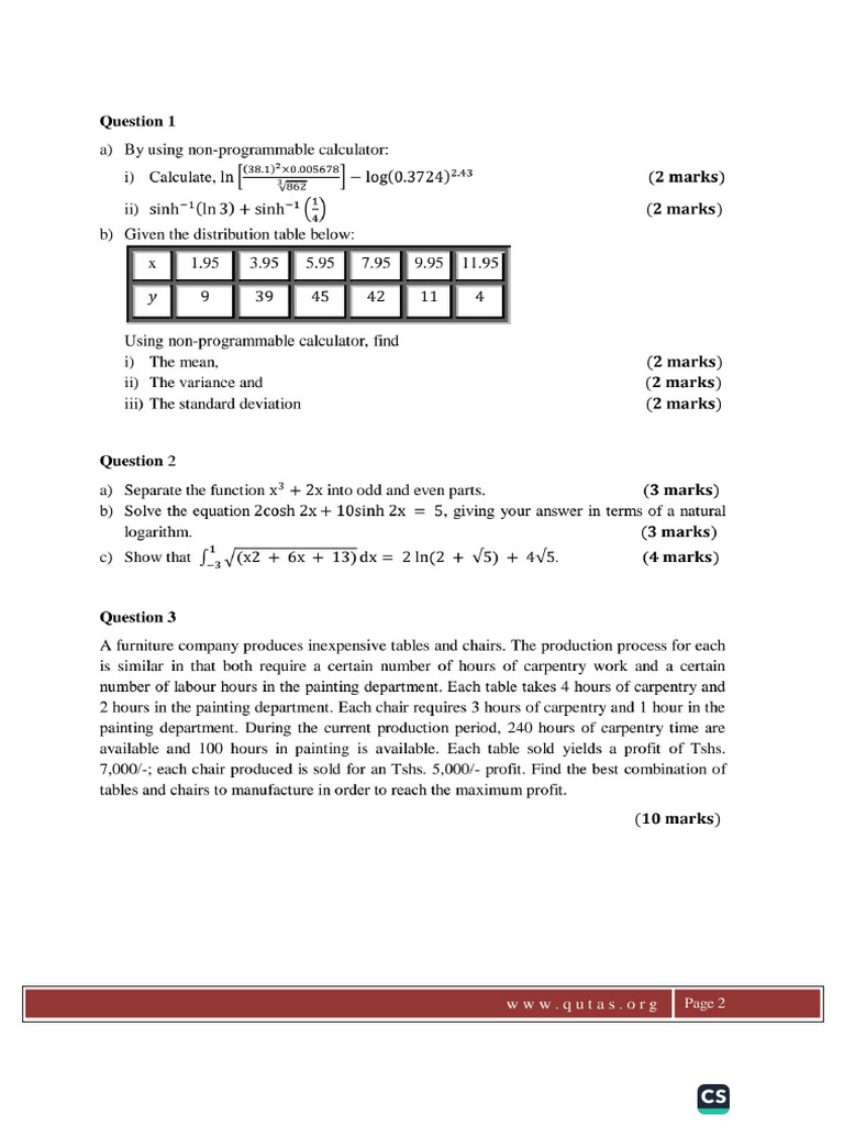 Adv Math Home Package | PDF