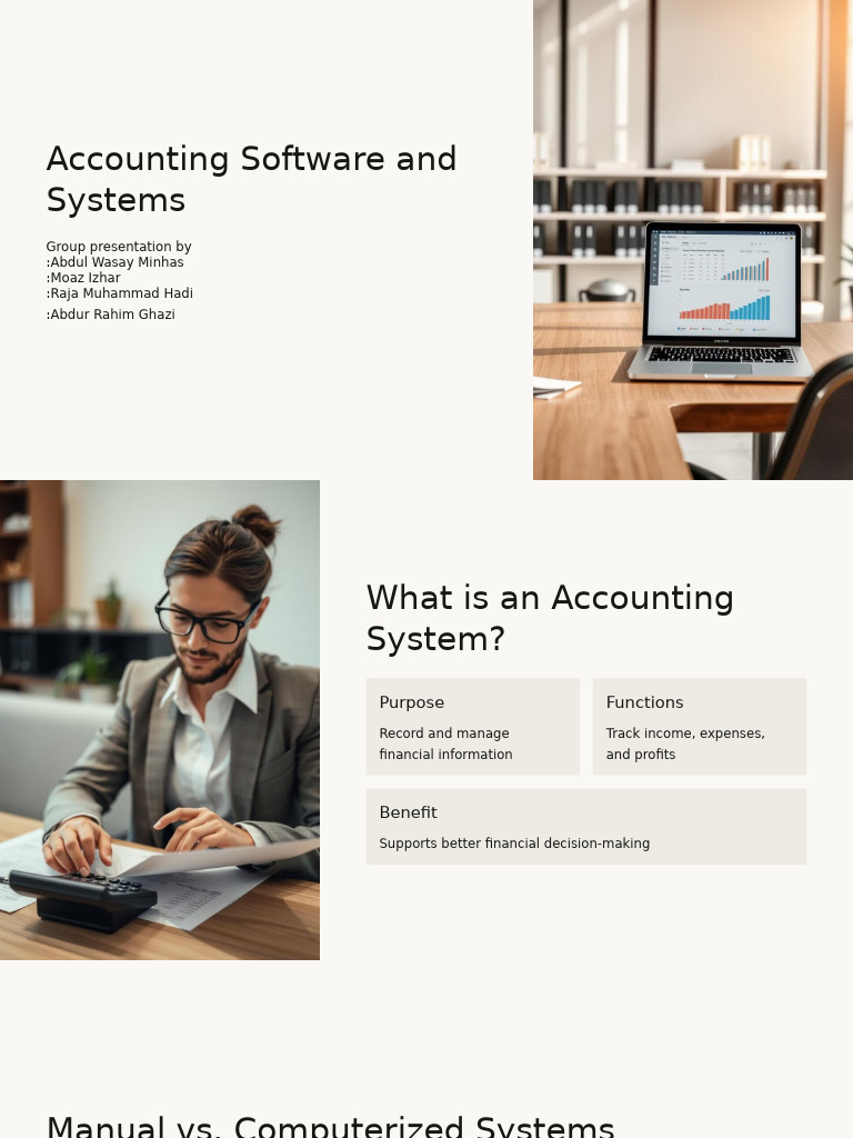 Accounting Software and Systems | PDF