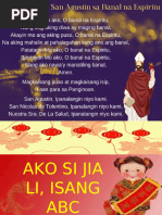 9 Aralin 4 Ako Si Jia Li, Isang Abc | PDF