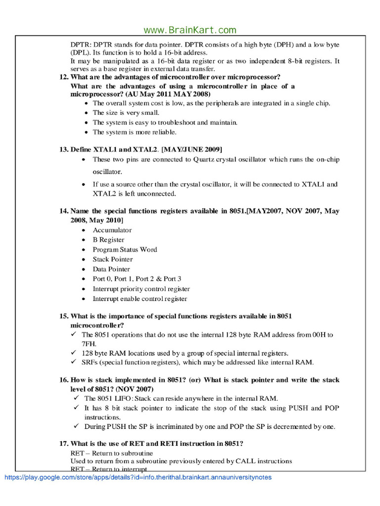 Embedded Systems and IOT Design - ET3491 - Important Questions and 2 ...
