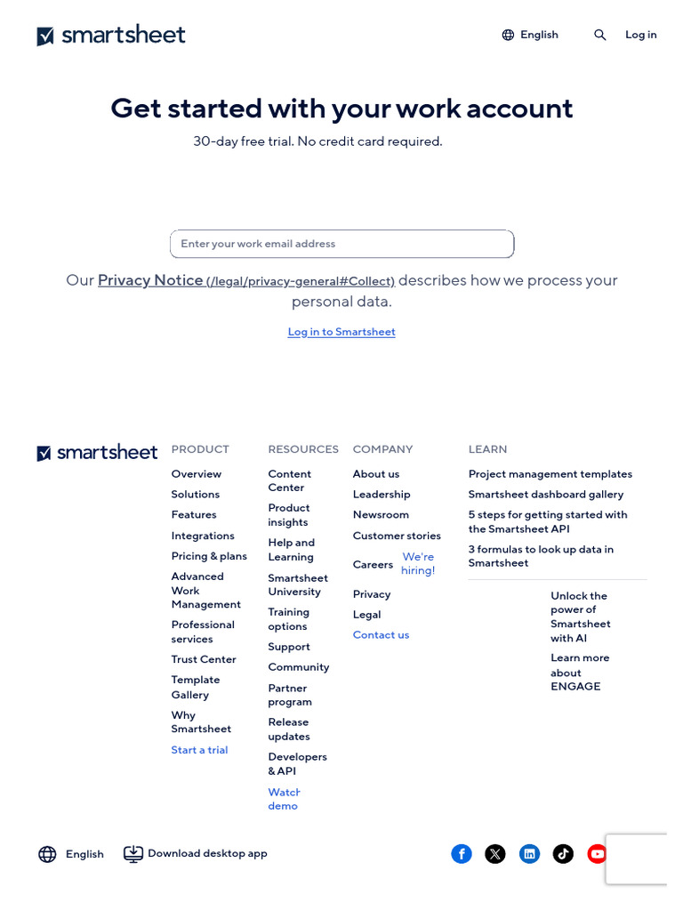 Get Started With Your Work Account - Smartsheet | PDF | Application ...