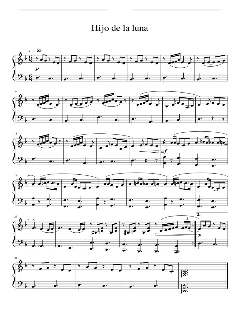 Hino Da Lua Facial | PDF