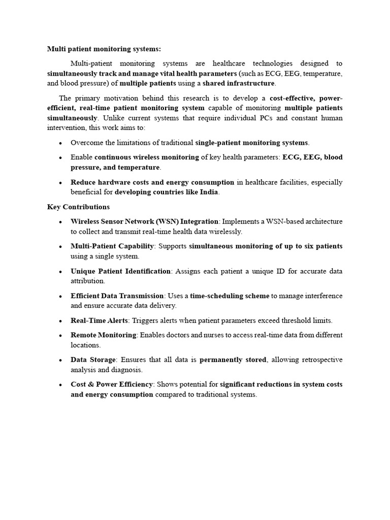 Multi-Patient Monitoring | PDF | Monitoring (Medicine) | Hypertension