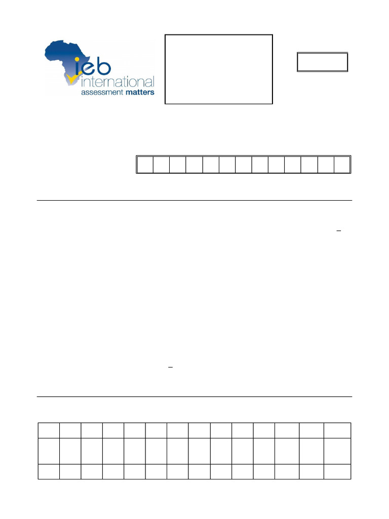 IEB Further Studies Mathematics Exam | PDF | Function (Mathematics ...