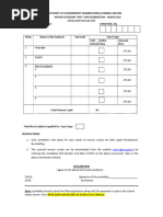 SSLC Scan Copy Application Form | PDF