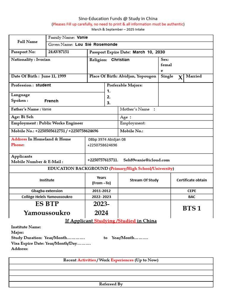 Students Info Form-2024, Digi Edu Pro | PDF | International Law ...