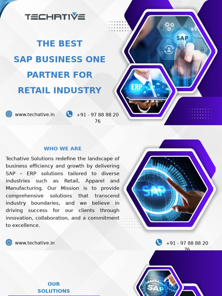 SAP Business One Solutions for Retail | PDF