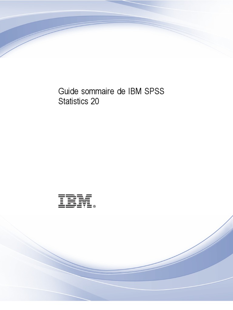 IBM SPSS Statistics Brief Guide | PDF | SPSS | Microsoft Excel