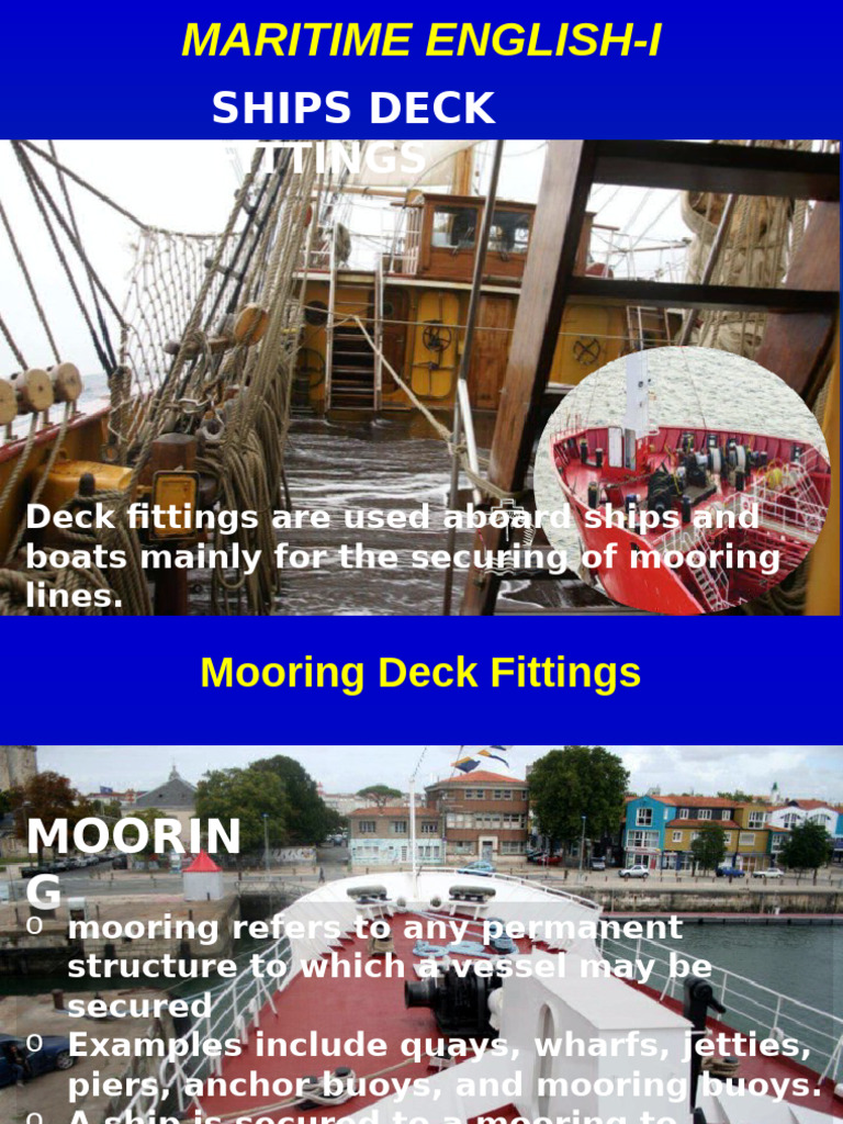 4 - Ships Deck Fittings | PDF | Anchor | Ships