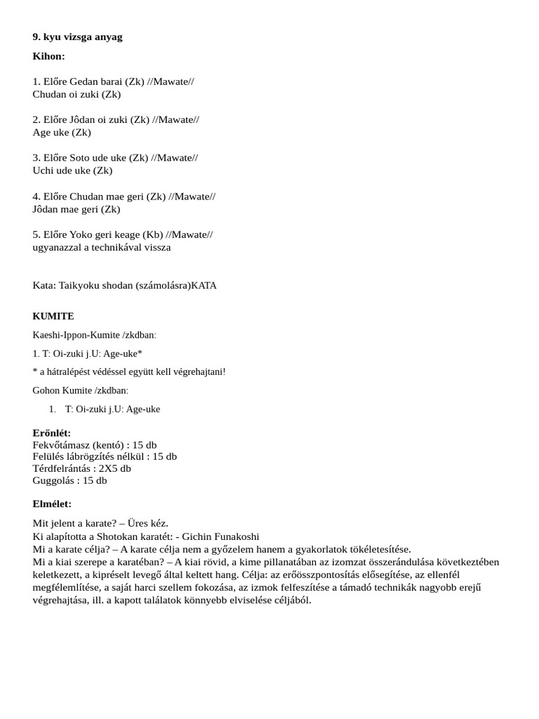 9 Kyu | PDF