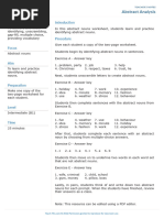 Abstract Noun Worksheets for Grades 6-8 | PDF | Courage | Noun