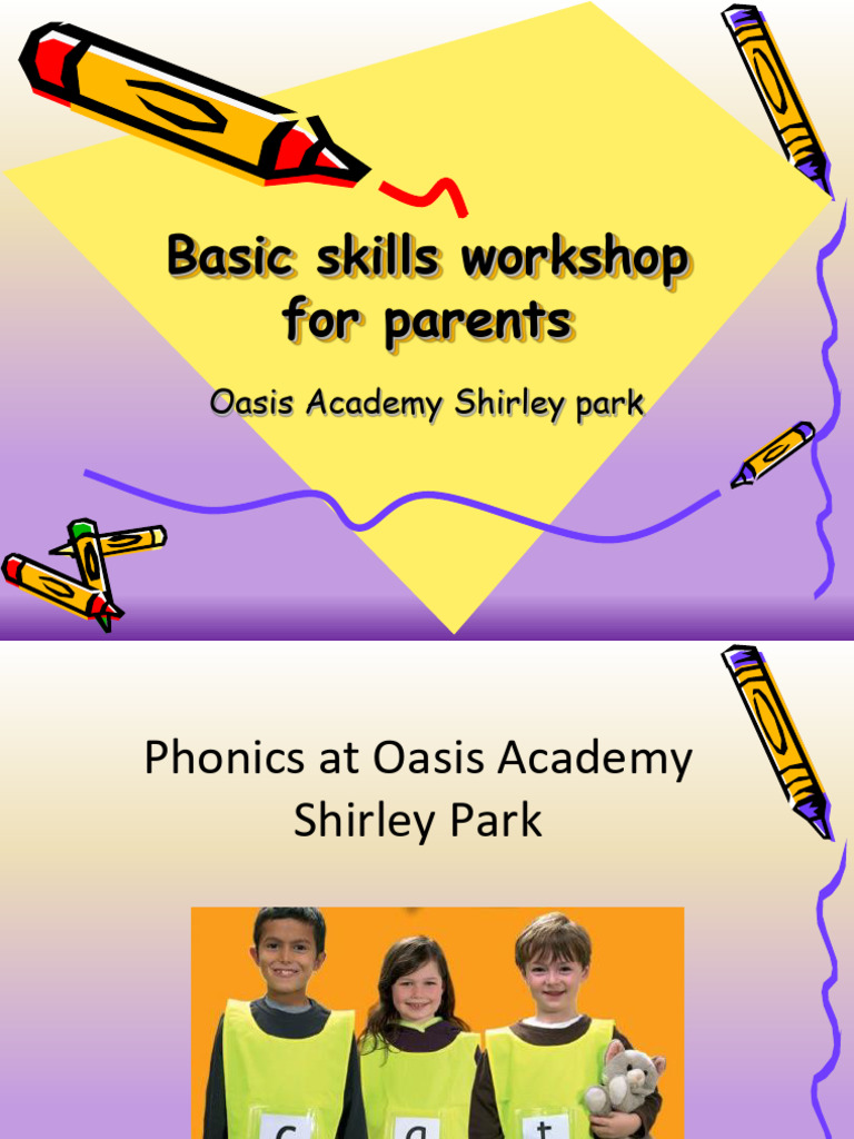 Reception Basic Skills Workshop | PDF | Phonics | Communication