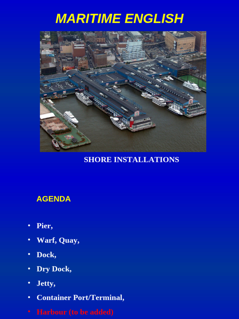 8 - Shore Installations | PDF | Pier | Wharf