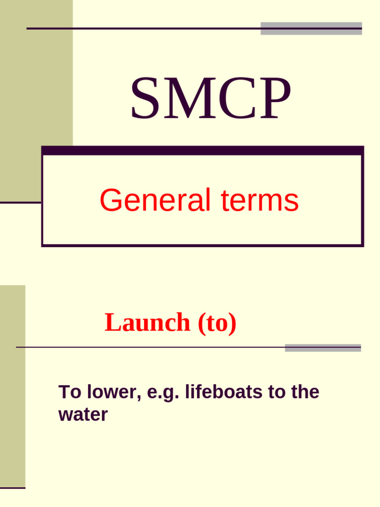 Maritime Communication Terms Explained | PDF | Anchor | Ships