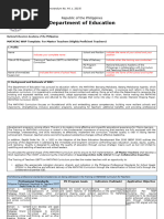 Sample MATATAG WAP For Teachers | PDF | Educational Assessment | Learning