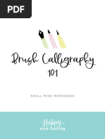 Basic Brush Calligraphy Strokes - Practice Sheets | PDF