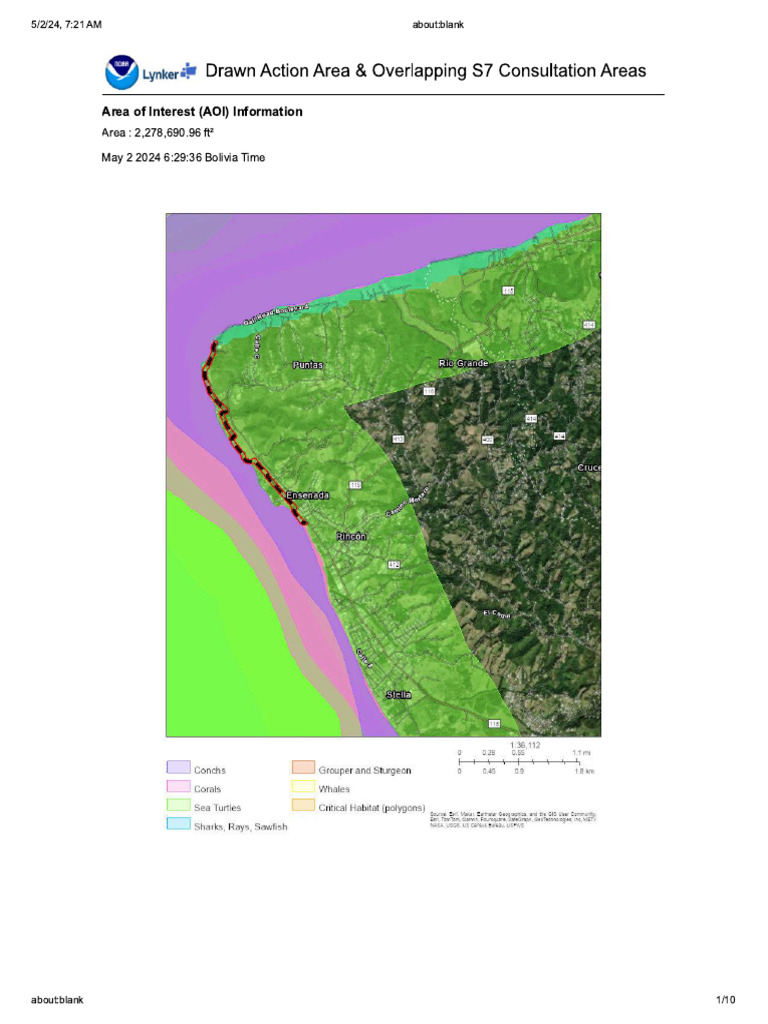 Appendix K - NOAA ESA Section 7 Mapper | PDF
