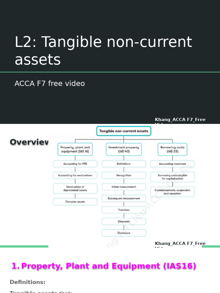 L2_ Tangible non-current assets | PDF | Depreciation | Expense