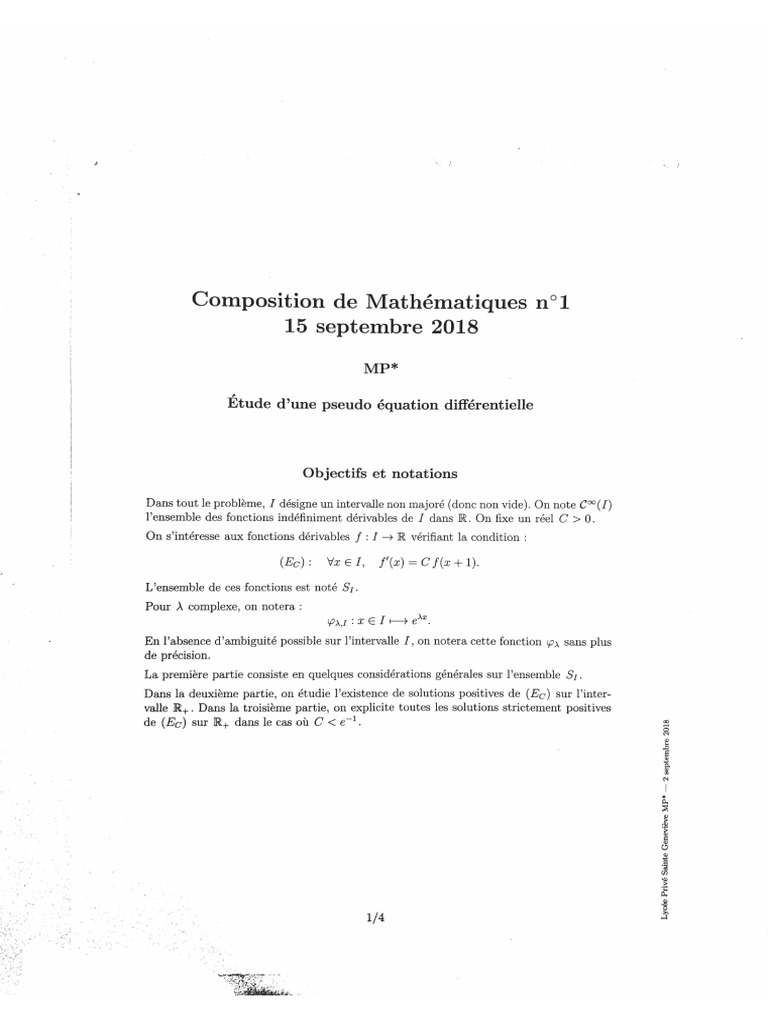 Compo 1 de Maths | PDF