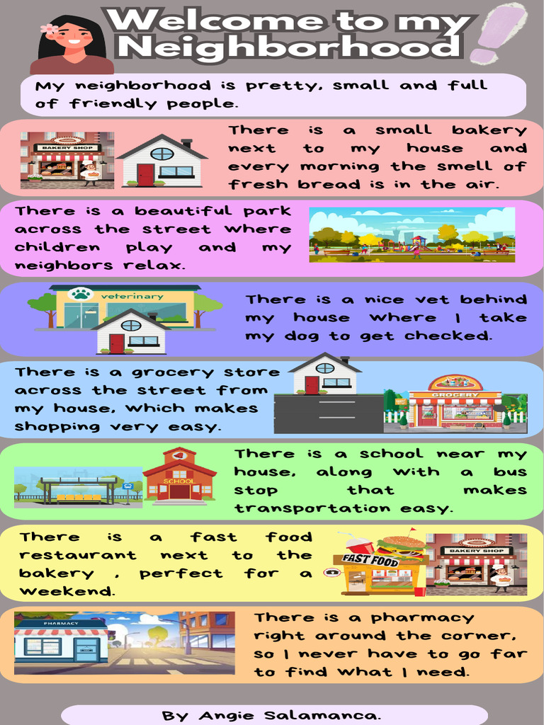 Infografía of My Neighborhood | PDF