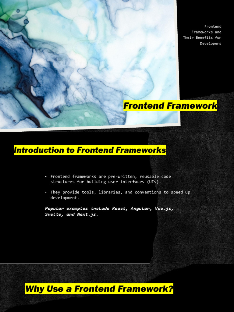 Frontend Framework | PDF | Document Object Model | Computing