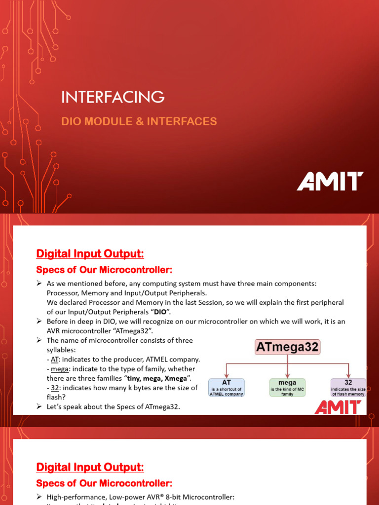 Session 3 - DIO Module & Interfaces | PDF | Electric Motor | Light ...