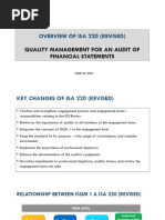 Isqm 2 | PDF | Auditor's Report | Audit