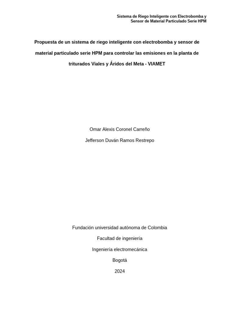 Metodología para Controlar Las Emisiones de Material Particulado de La Planta Viamet - Rev1 ...