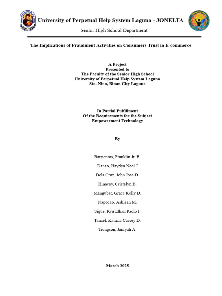 Group 1 EMTECH - Narrative Report | PDF | Online Shopping | Internet Fraud