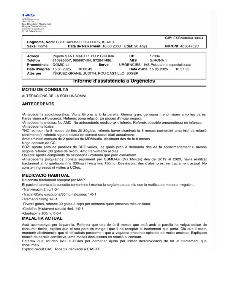 Informe Medico | PDF