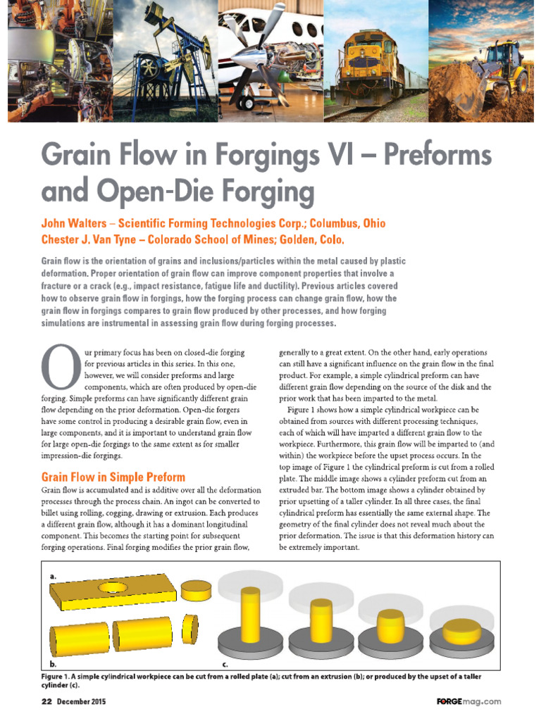 Grain Flow in Forgings VI | PDF