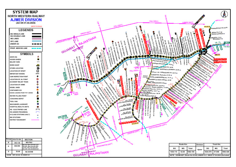 NWR AII Divn Map 2025 | PDF