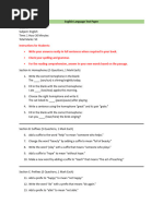 Class IV Comprehension Practice Guide | PDF | Mango