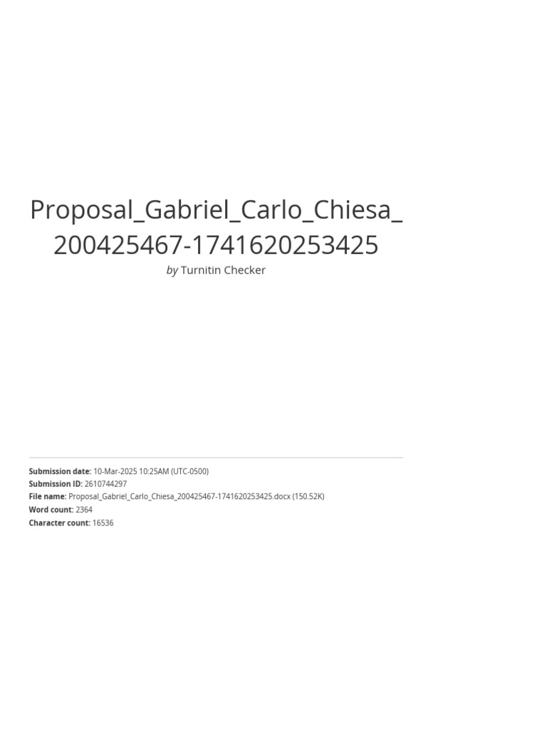 Proposal Gabriel Carlo Chiesa 200425467-1741620253425 | PDF