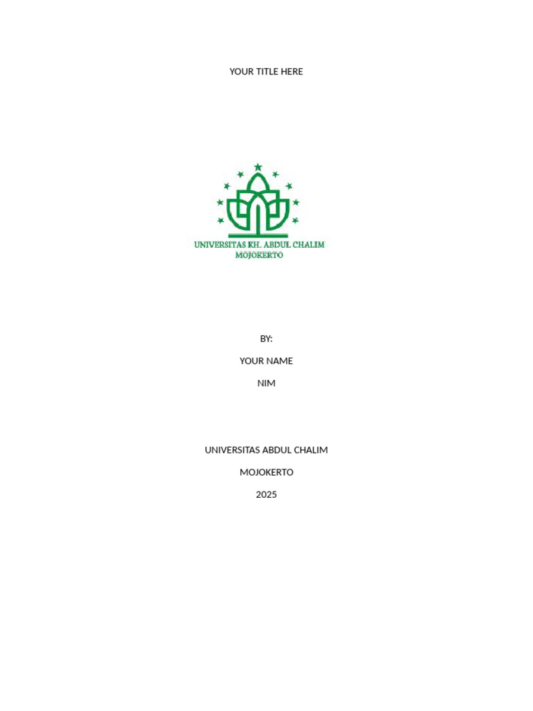 Template Academic Writing | PDF