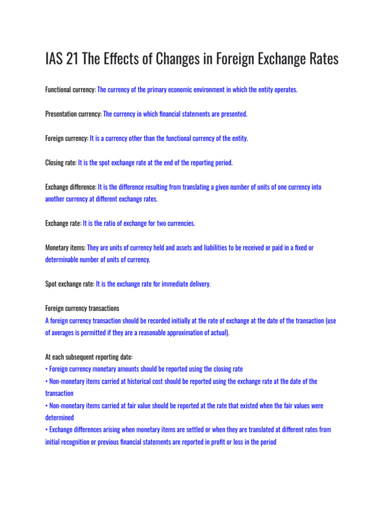 IAS 21 | PDF
