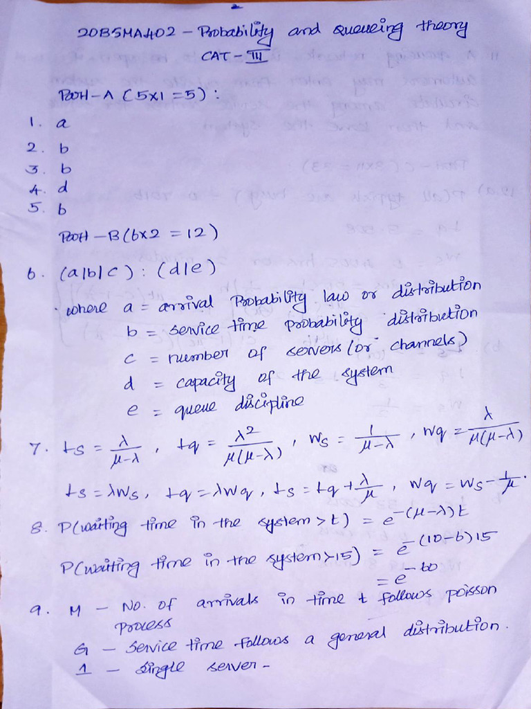 PQT Answer Key | PDF
