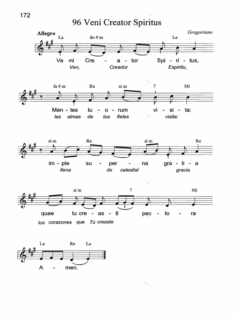 Veni Creator Spiritus | PDF