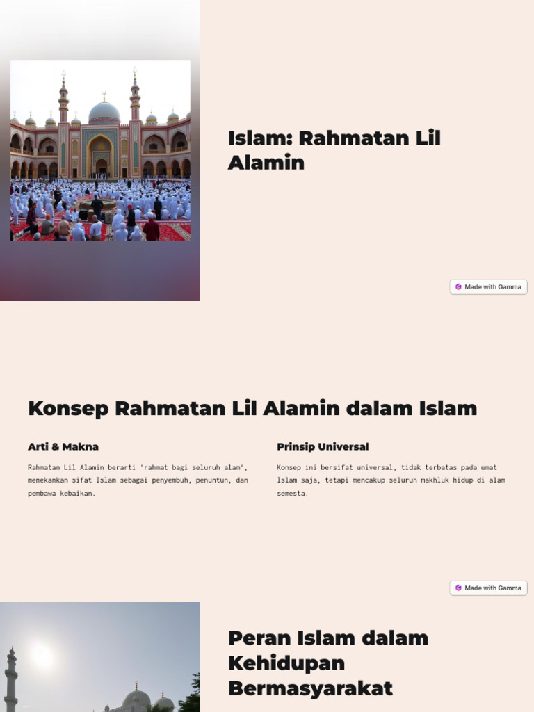 Islam Rahmatan Lil Alamin | PDF