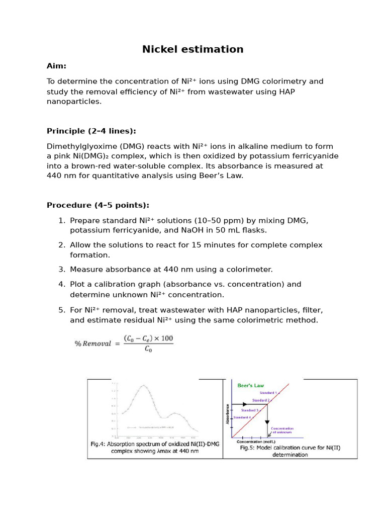 Nickel Estimation | PDF