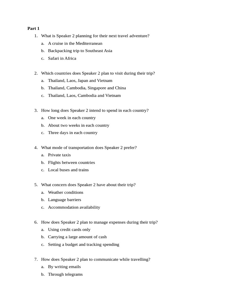 B1 Questions and Answers | PDF | Time Management | Professional Skills