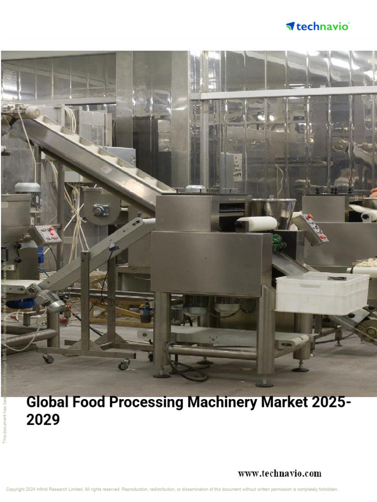 Global Food Processing Machinery Market 2025-2029 | PDF | Market ...