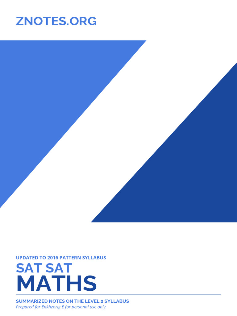 Sat Sat Maths Level 2 65474a14a99fff1457ae0359 401 | PDF | Matrix ...